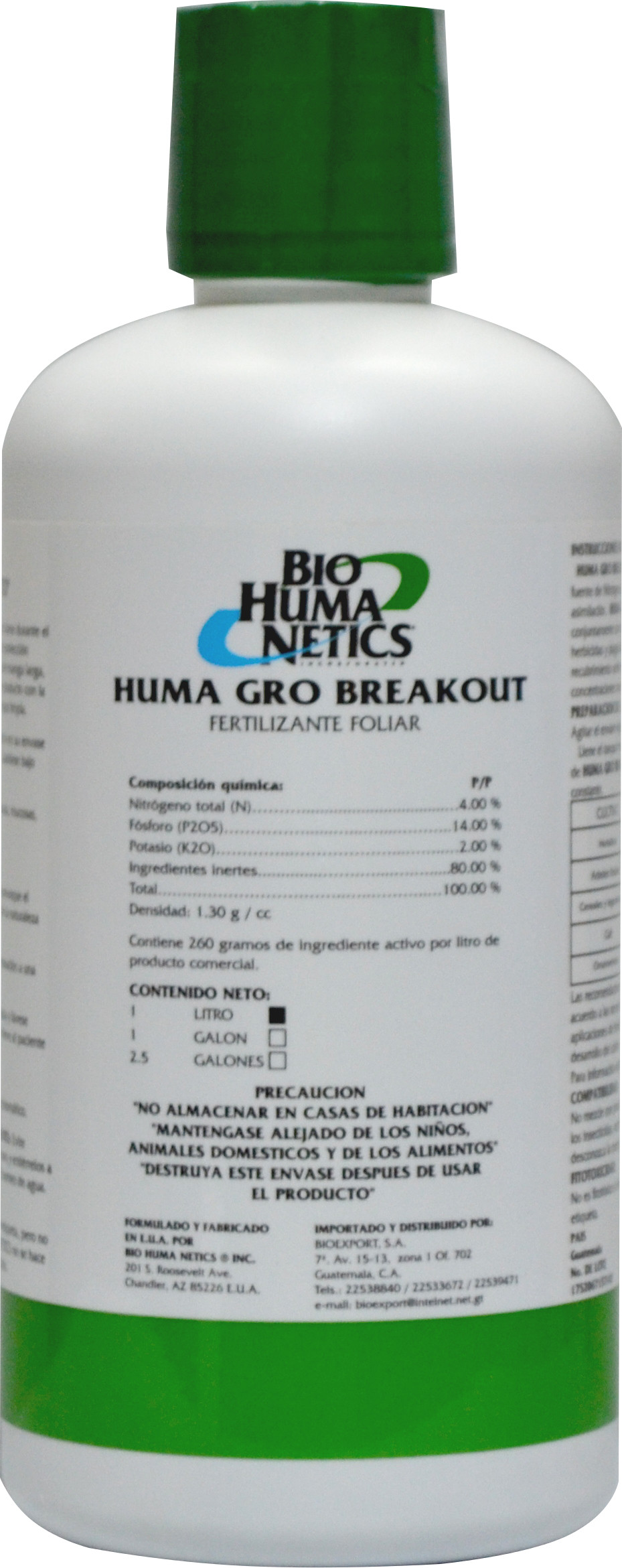 Fertilizante Huma Gro Breakout | BIOEXPORT